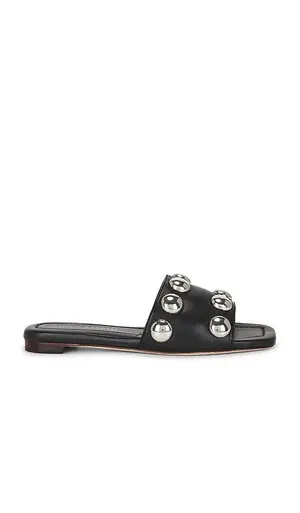 LOEFFLER RANDALL Hayes Studded Flat Sandal - Black