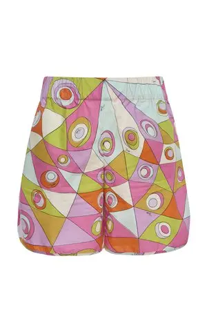 Emilio Pucci Cotton Poplin Printed Shorts - Multi