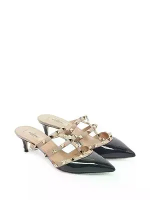 Valentino Garavani Rockstud Leather Heeled Sandals
