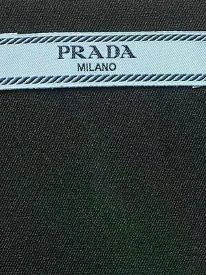 Prada Belted Slim Fit Crepe Trousers
