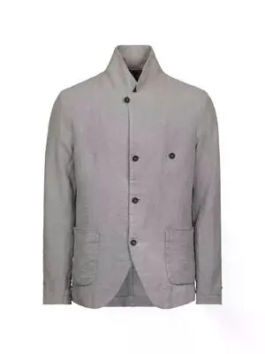 HANNES ROETHER Button-fastening Patch-pocket Blazer