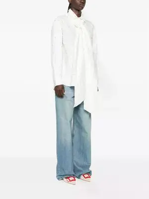 Maje Embellished Pussy-bow Shirt