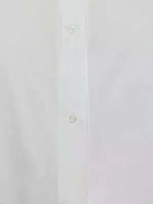 Miu Miu Oversized Band Collar Cotton Shirt