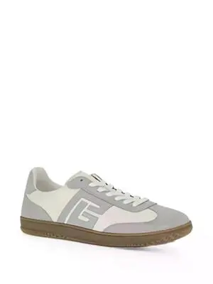 Balmain Swan Suede Panelled Sneakers - Neutrals