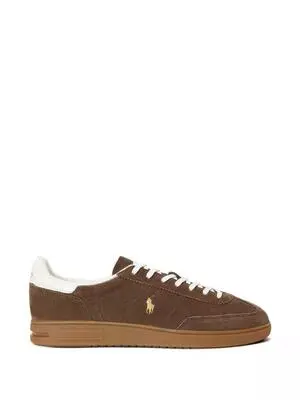 Polo Ralph Lauren Polo Ralph Lauren Bedford Embossed Suede Sneakers Brown
