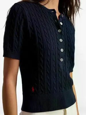 Polo Ralph Lauren Cable-knit Short-sleeve Top