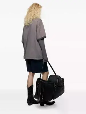 Acne Studios Layered-sleeve Logo T-shirt - Grey