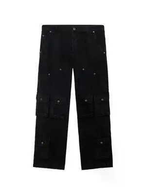 Off-White Multi-pocket Cargo Pants With Rivet Detailing