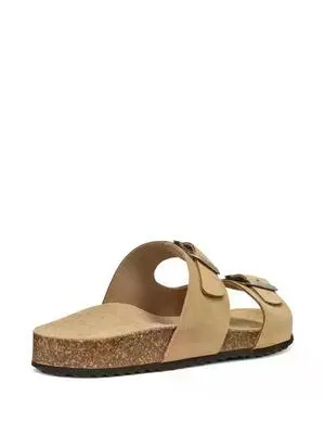 Geox Suede Buckle-fastening Slides