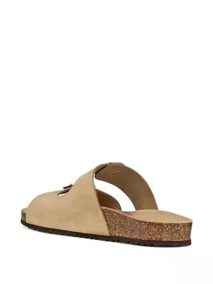 Geox Suede Buckle-fastening Slides