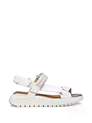Geox Platform Touch-strap Sandals - White