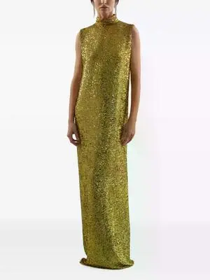 TALLER MARMO Sequined Maxi Dress