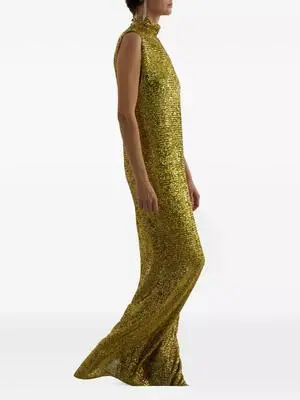 TALLER MARMO Sequined Maxi Dress