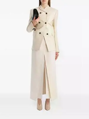 Khaite Double-breasted Jacket - Black