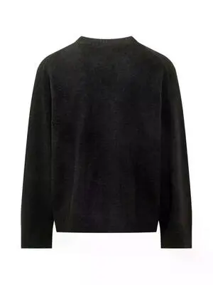 REPRESENT Logo-embroidered Crew Neck Sweater - Grey