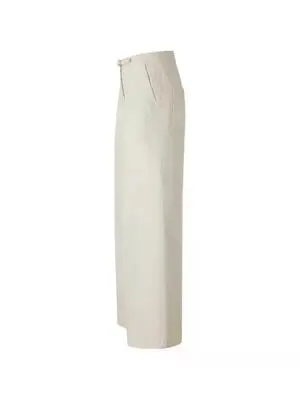 Dorothee Schumacher Belted Wide-leg Trousers In Champagne Beige