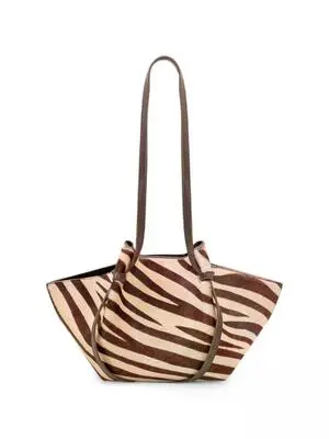 Yuzefi Mochi Zebra-print Shoulder Bag - Neutrals