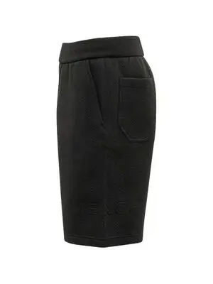 Givenchy Herringbone-pattern Logo-embroidered Shorts
