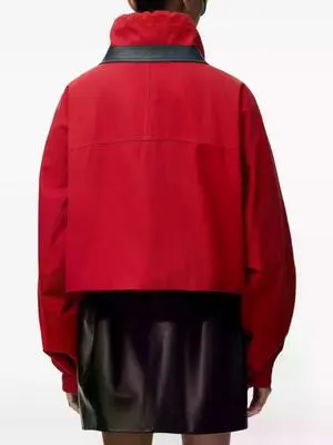 Loewe High-neck Gabardine Jacket - Red