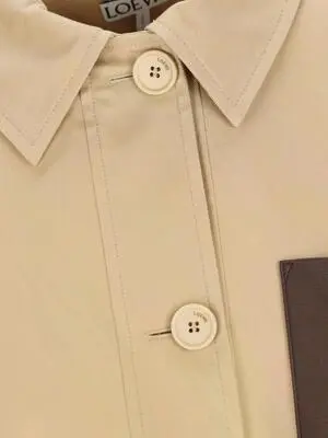Loewe Logo-detail Twill Jacket - Neutrals