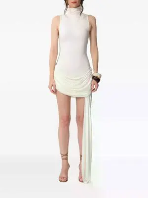 CONCEPTO Noe Ruched Draped Mini Dress