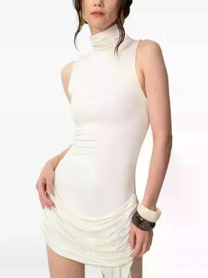 CONCEPTO Noe Ruched Draped Mini Dress