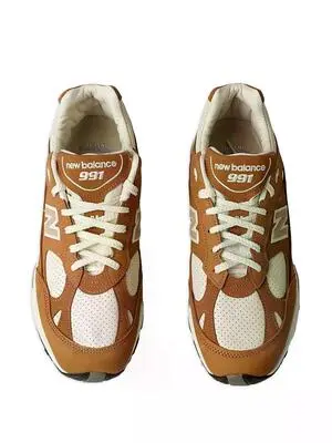 NEW BALANCE Suede-panel Sneakers - Brown