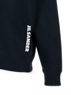 JIL SANDER Logo Print Dropped-shoulder Hoodie