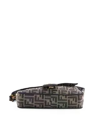 Fendi Baguette Nm Bag Zucca Canvas Medium Shoulder Bag