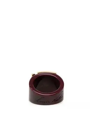 LOUIS VUITTON Resin Gold Plated Lock Me Ring