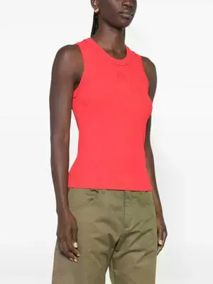 Loewe Anagram Embroidered Ribbed Tank Top
