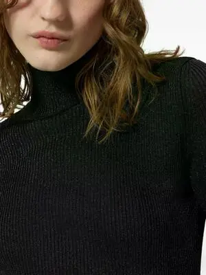 Missoni Ribbed Knit High-neck Sweater - Black