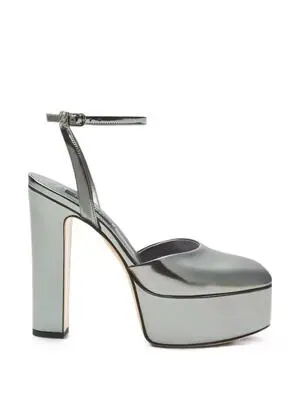 Casadei Patty Platform Interstellar Sandals - Silver