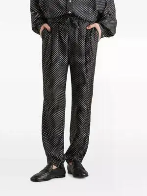 Dolce & Gabbana Polka Dot-print Silk Twill Trousers