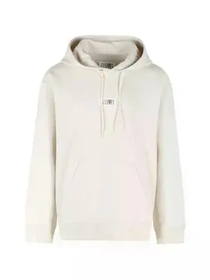 MAISON MARGIELA Numeric Logo Hoodie - White