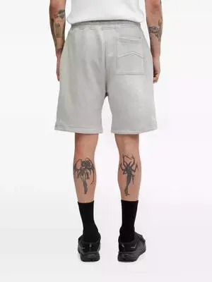 Rhude Logo Embroidered Drawstring Shorts - Grey