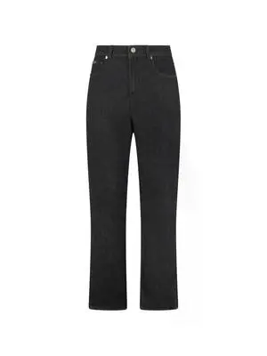 BILLIONAIRE Five-pocket Straight Jeans - Black