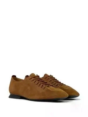 Camper Casi Myra Lace-up Ballet Flats - Brown