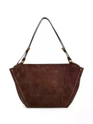 GIANNI CHIARINI Suede Shoulder Bag - Brown