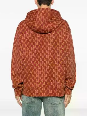Emporio Armani Monogram Hoodie - Red