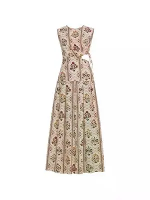 Agua Bendita Midi Dress - Neutrals