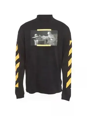 Off-White Caravaggio Mock-neck T-shirt - Black