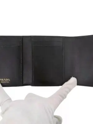 Prada 2013-2026 City Calf Trifold Wallet Small Wallets