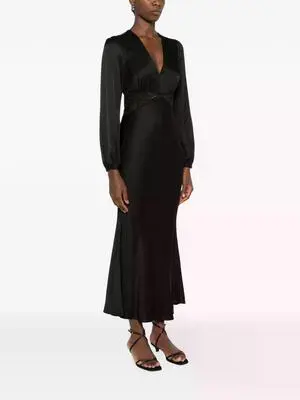 TWINSET Lace-insert Open-back Maxi Dress