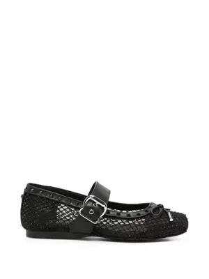 CULT Stud Embellishment Ballet Flats - Black