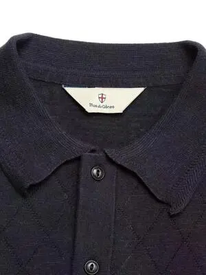 BLUE DE GÊNES Diamond-knit Polo Shirt