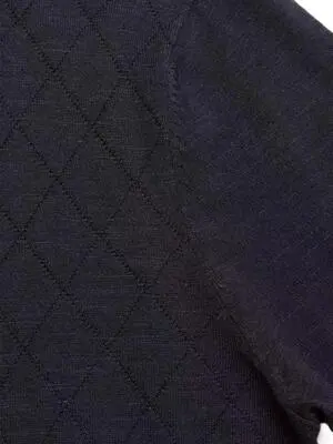BLUE DE GÊNES Diamond-knit Polo Shirt