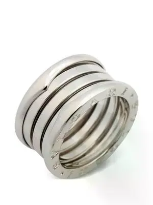 BVLGARI 18k White Gold B.zero1 Four-band Ring - Silver