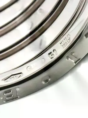 BVLGARI 18k White Gold B.zero1 Four-band Ring - Silver