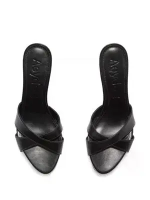 AeydĒ Crossover Strap Leather Sandals